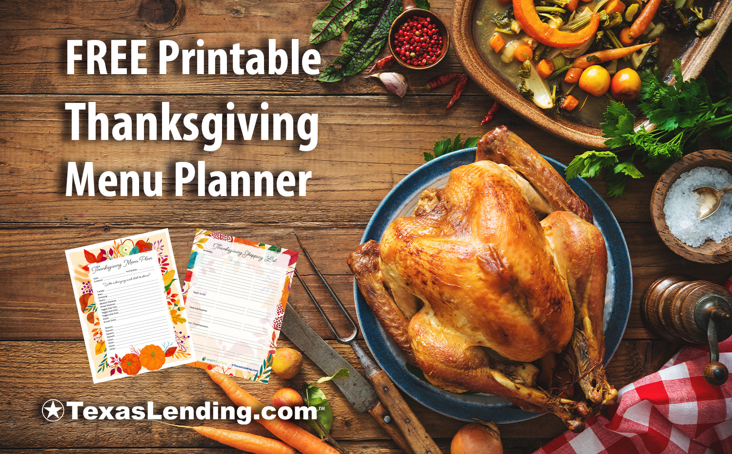 Thanksgiving Menu Planner TexasLending